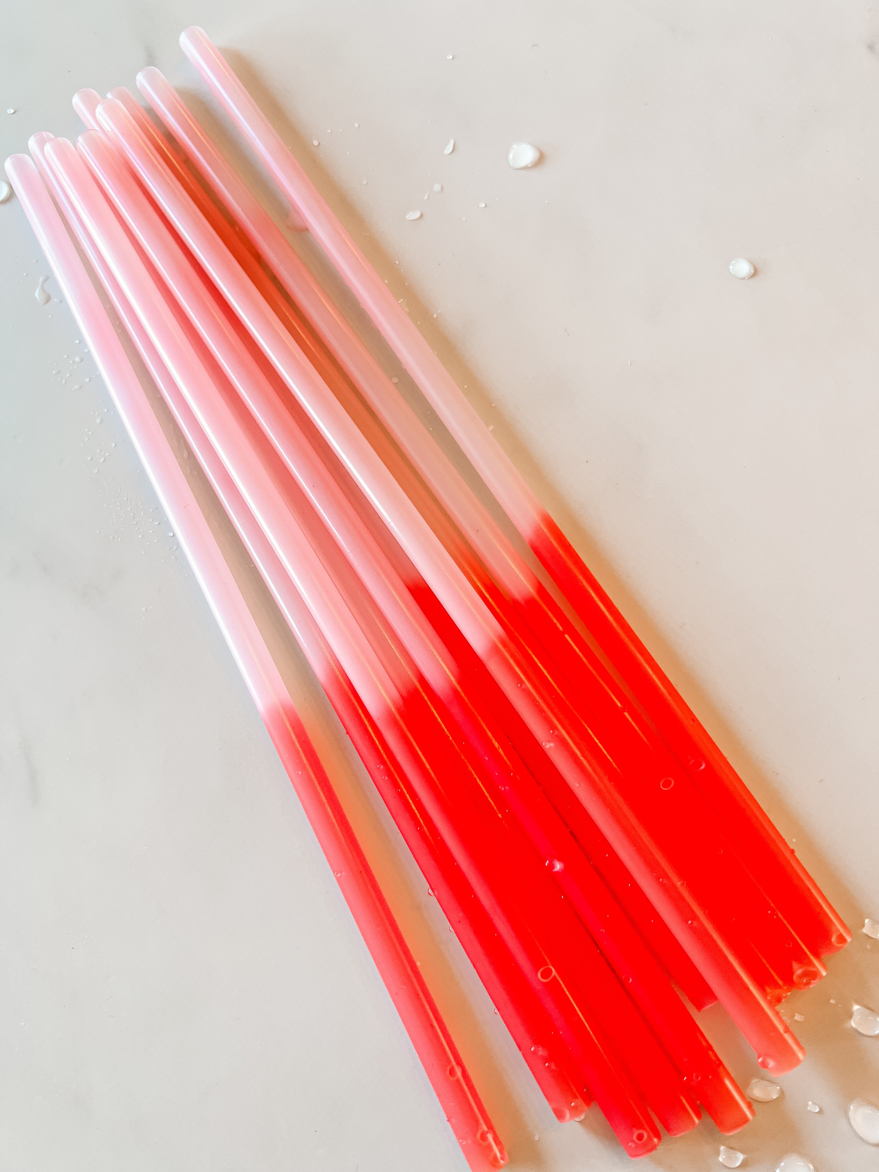 10inch 10 pack color changing straw – Wild Rose Affordable & Adorable